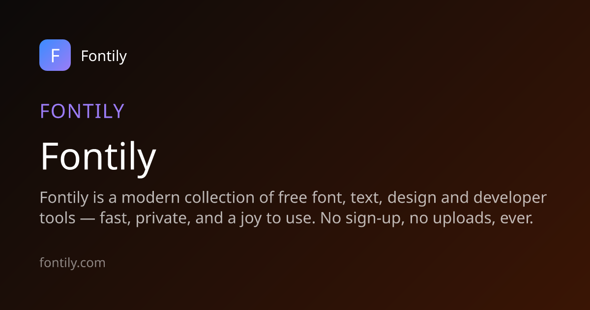 Word Counter — Fontily